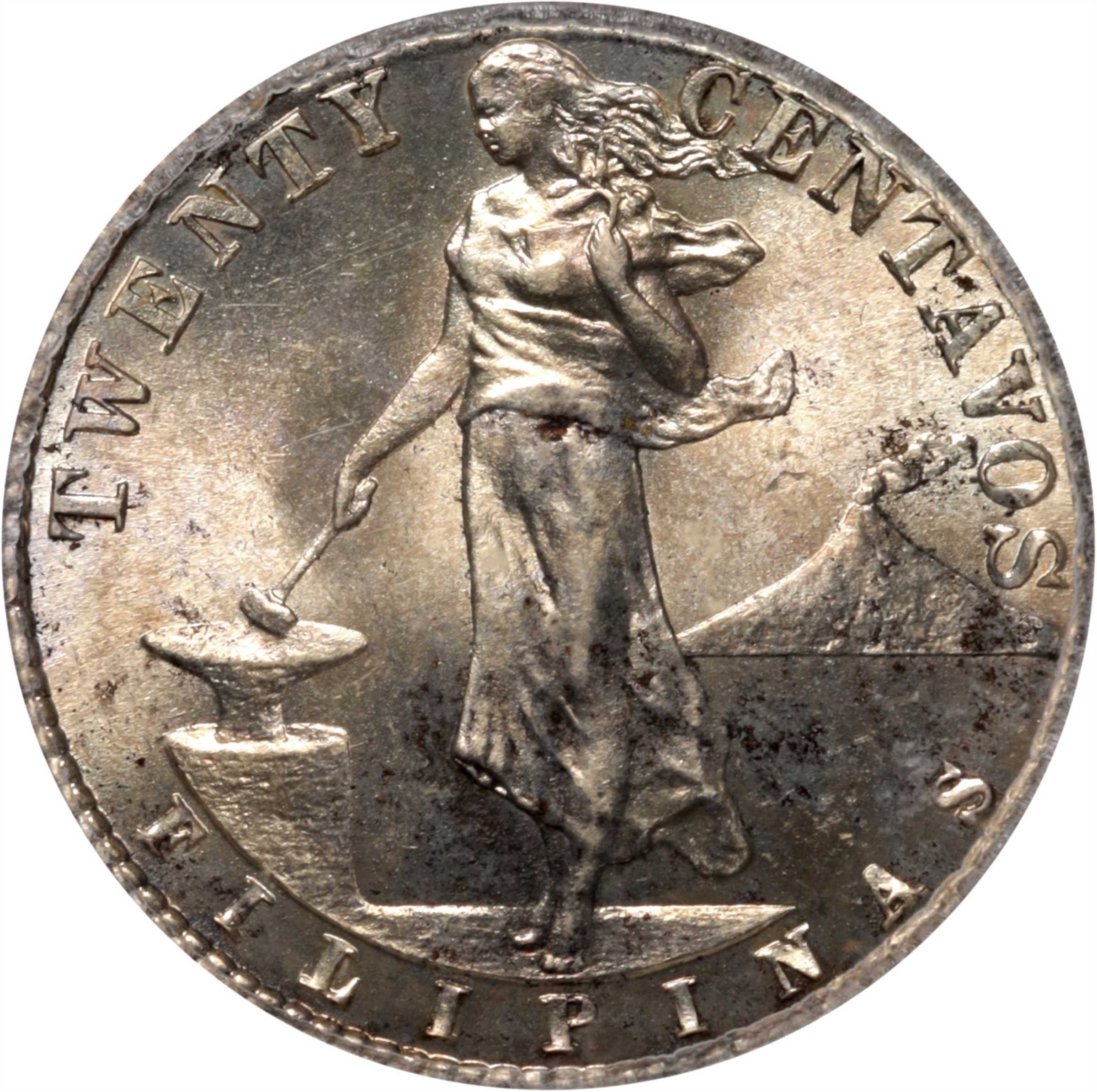 1913s PHILIPPINES 20 Centavos Collectibles Coins & Money etna.com.pe