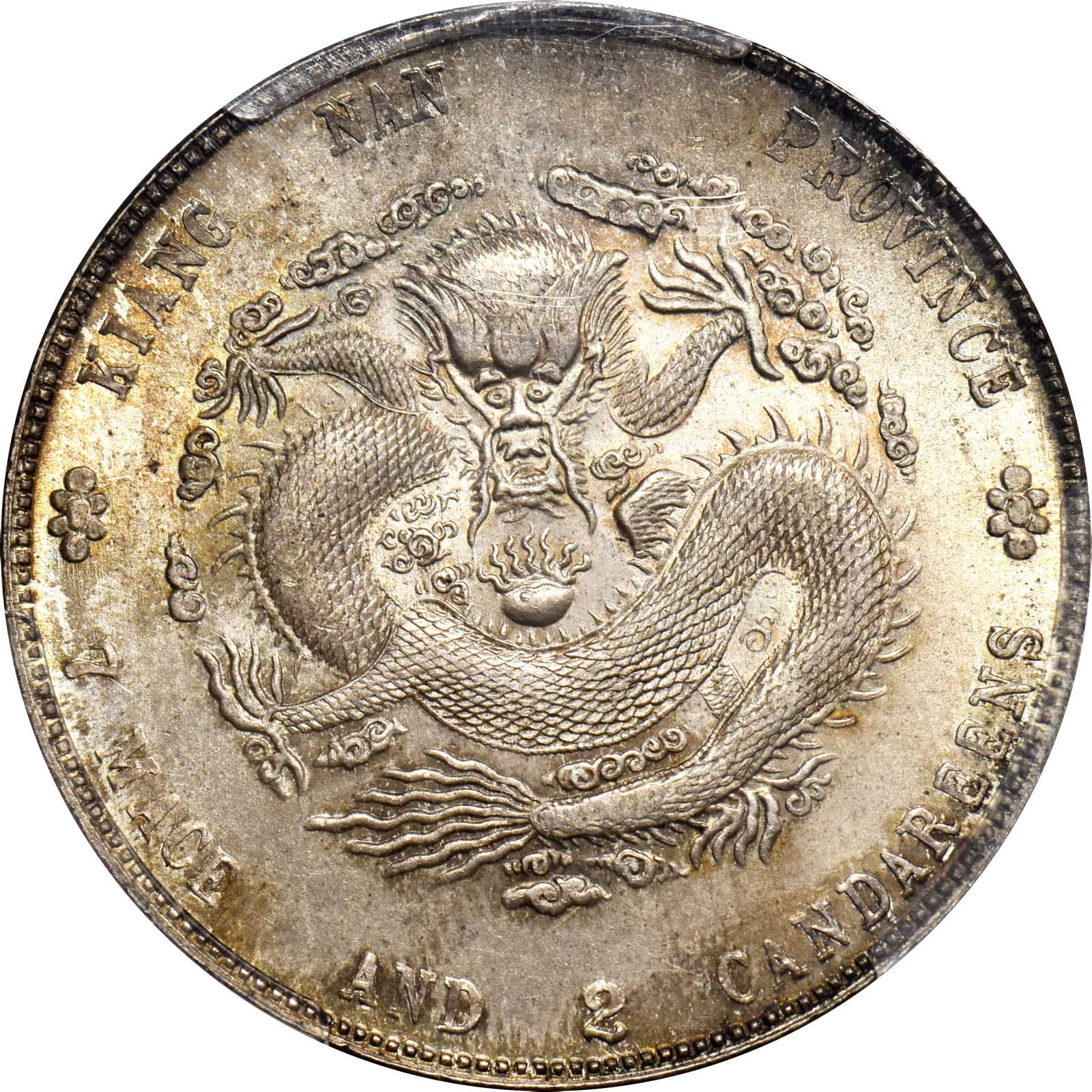 (t) CHINA. Kiangnan. 7 Mace 2 Candareens (Dollar), CD (1905). PCGS MS ...