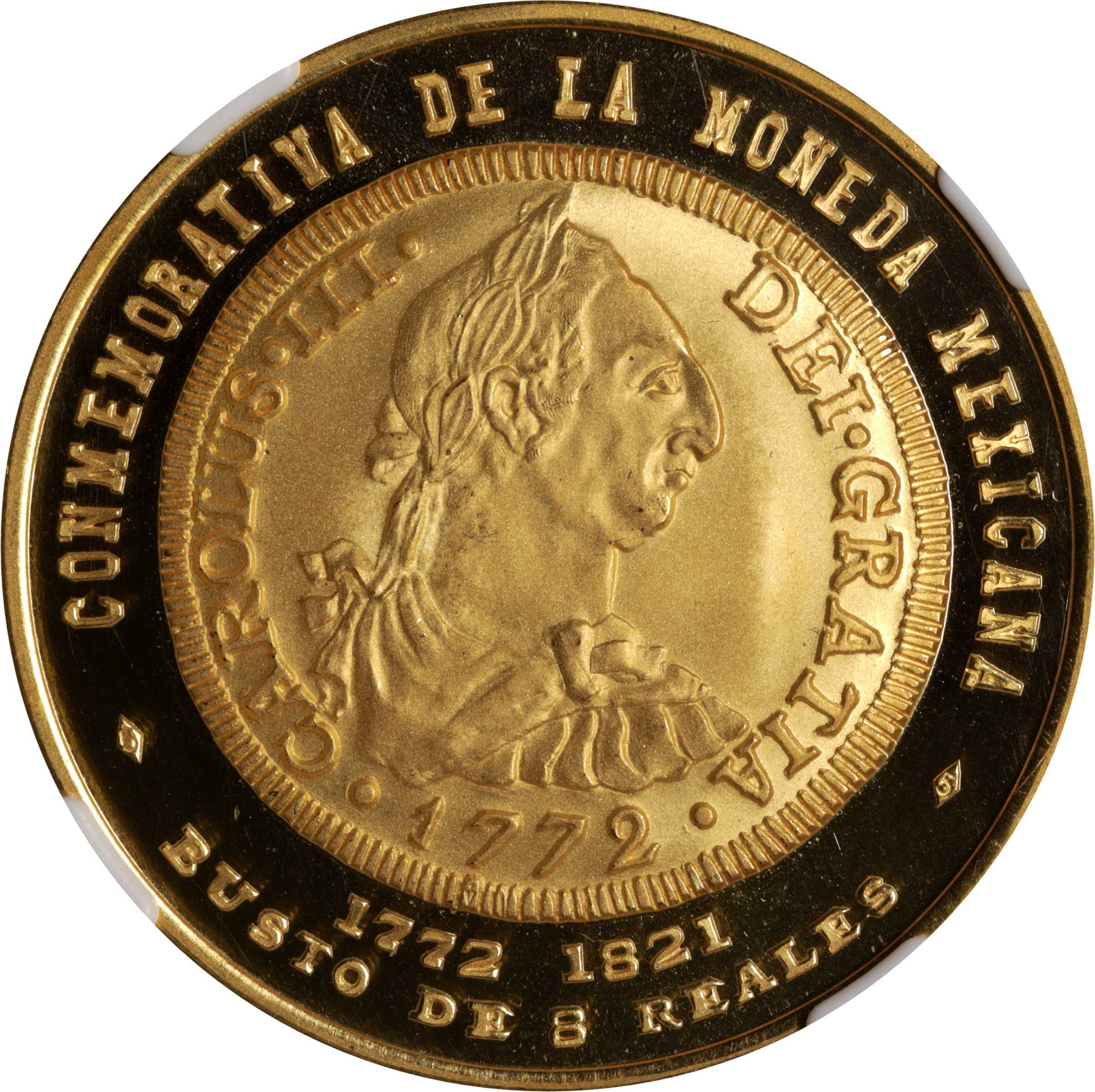 MEXICO. Mexico Numismatic Society Historic Coins Series Gold Medal ...