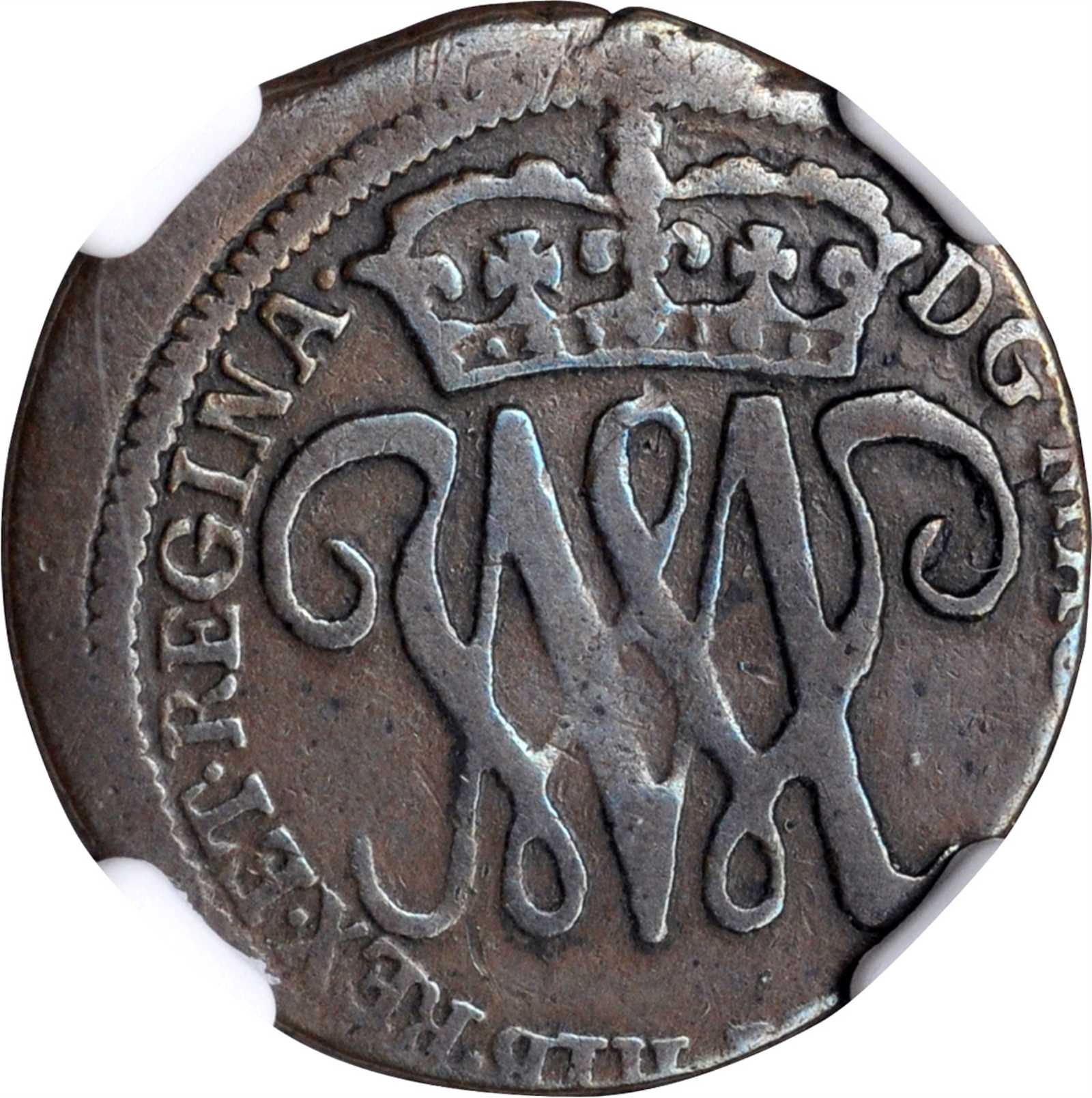 SCOTLAND. Bodle (Turner or 2 Pence), 1692. Edinburgh Mint. William ...