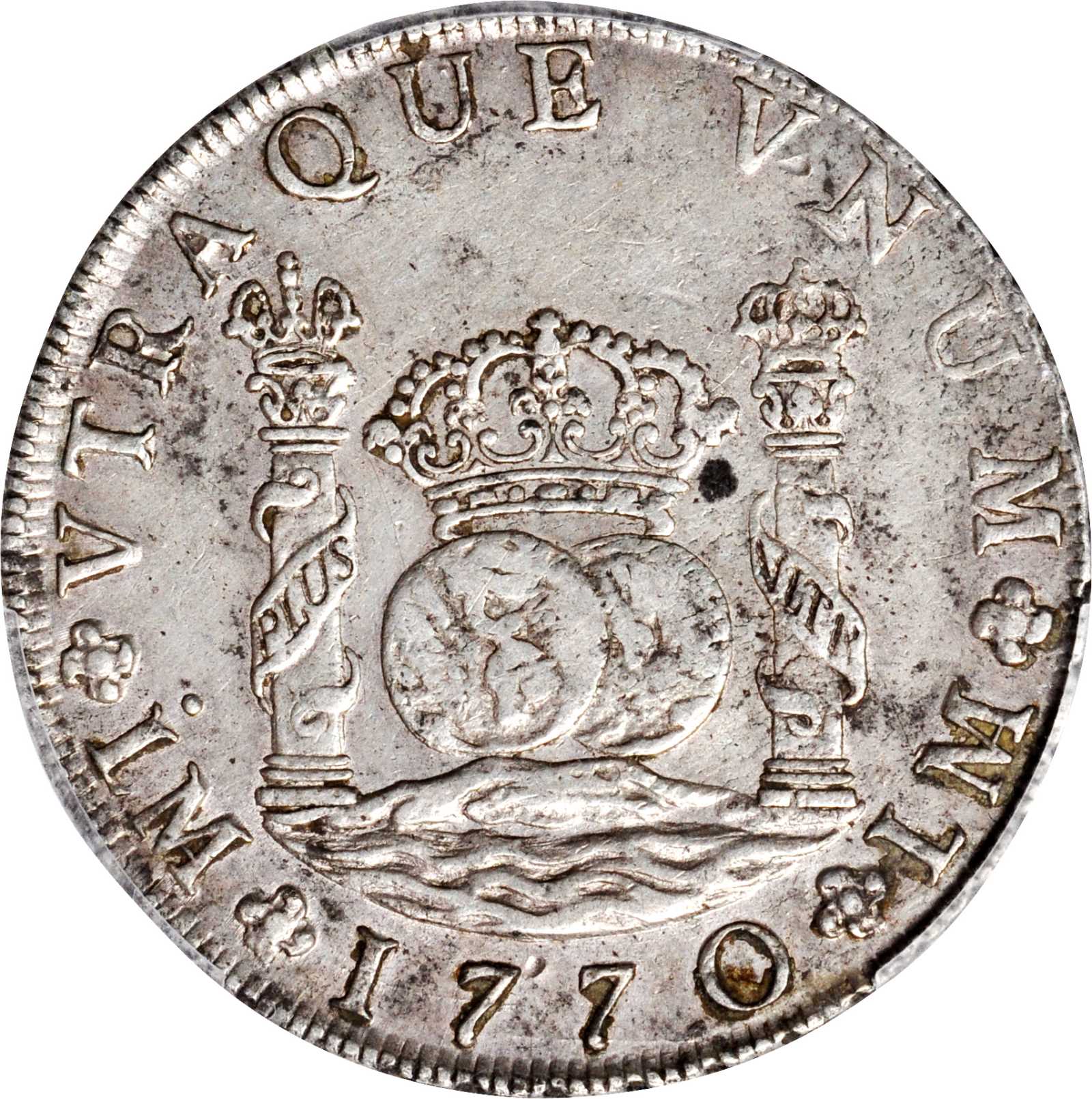 PERU. 8 Reales, 1770-LM JM. Lima Mint. Charles III. PCGS Genuine ...