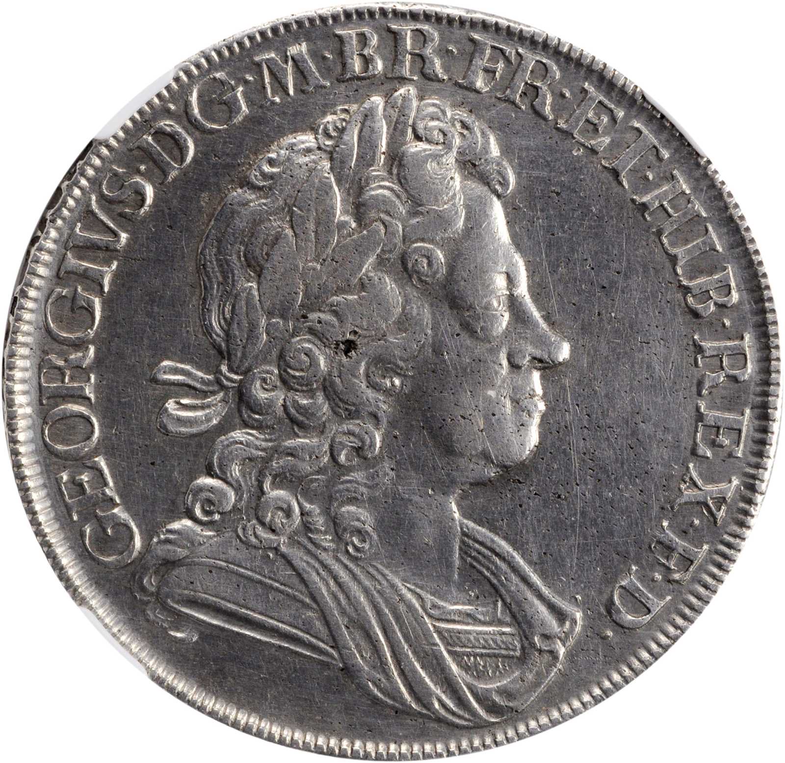 GREAT BRITAIN. Crown, 1723-SSC. George I. NGC AU Details--Cleaned ...