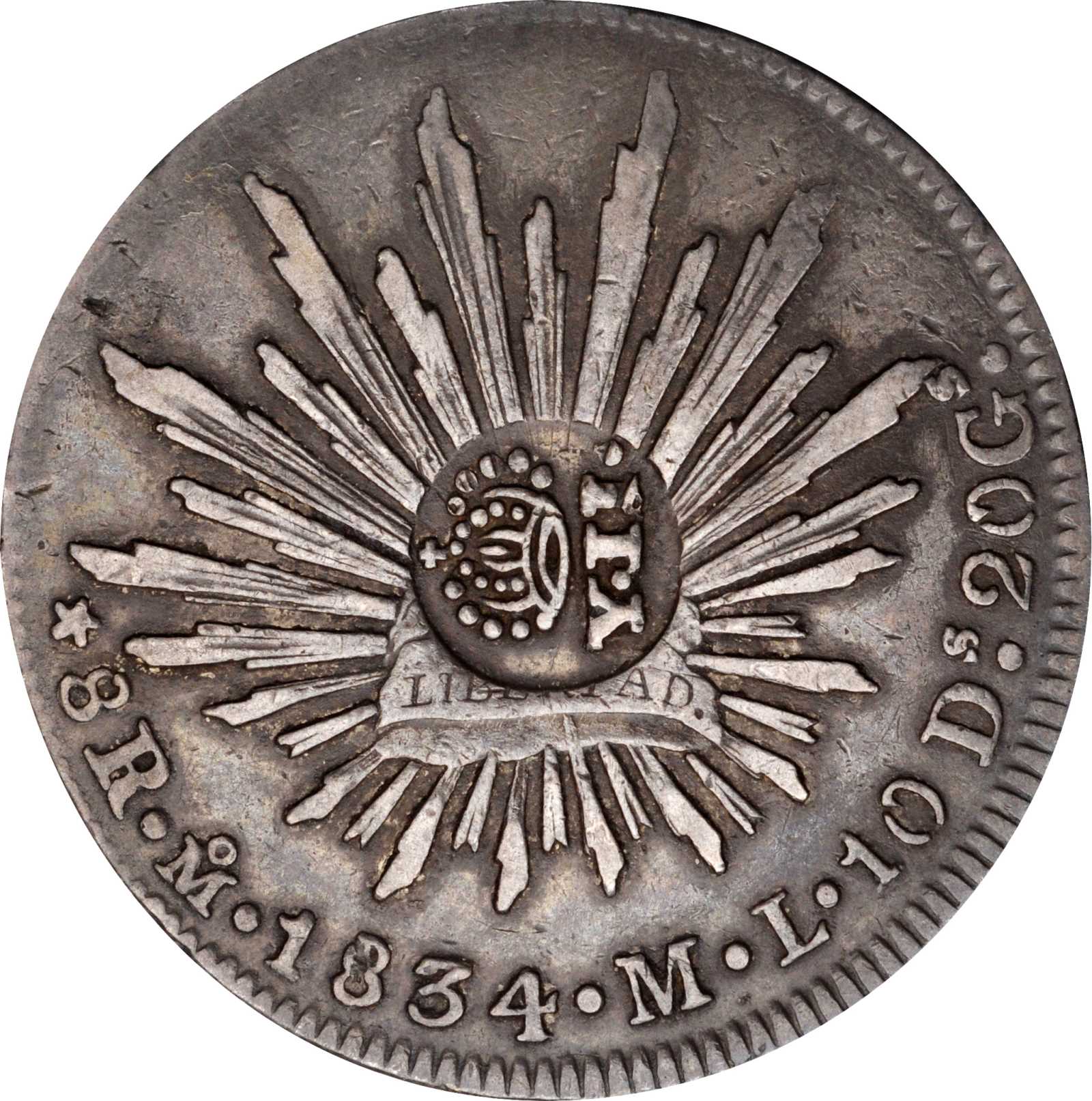 PHILIPPINES. Philippines - Mexico. 8 Reales, ND (ca. 1834-37). Manila ...