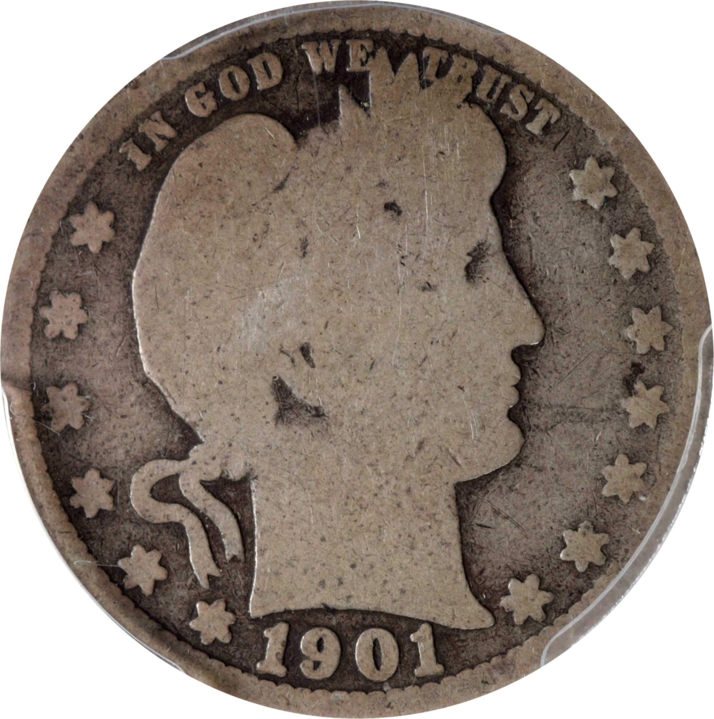 1901-S Barber Quarter. AG-3 (PCGS). CAC. | Barnebys