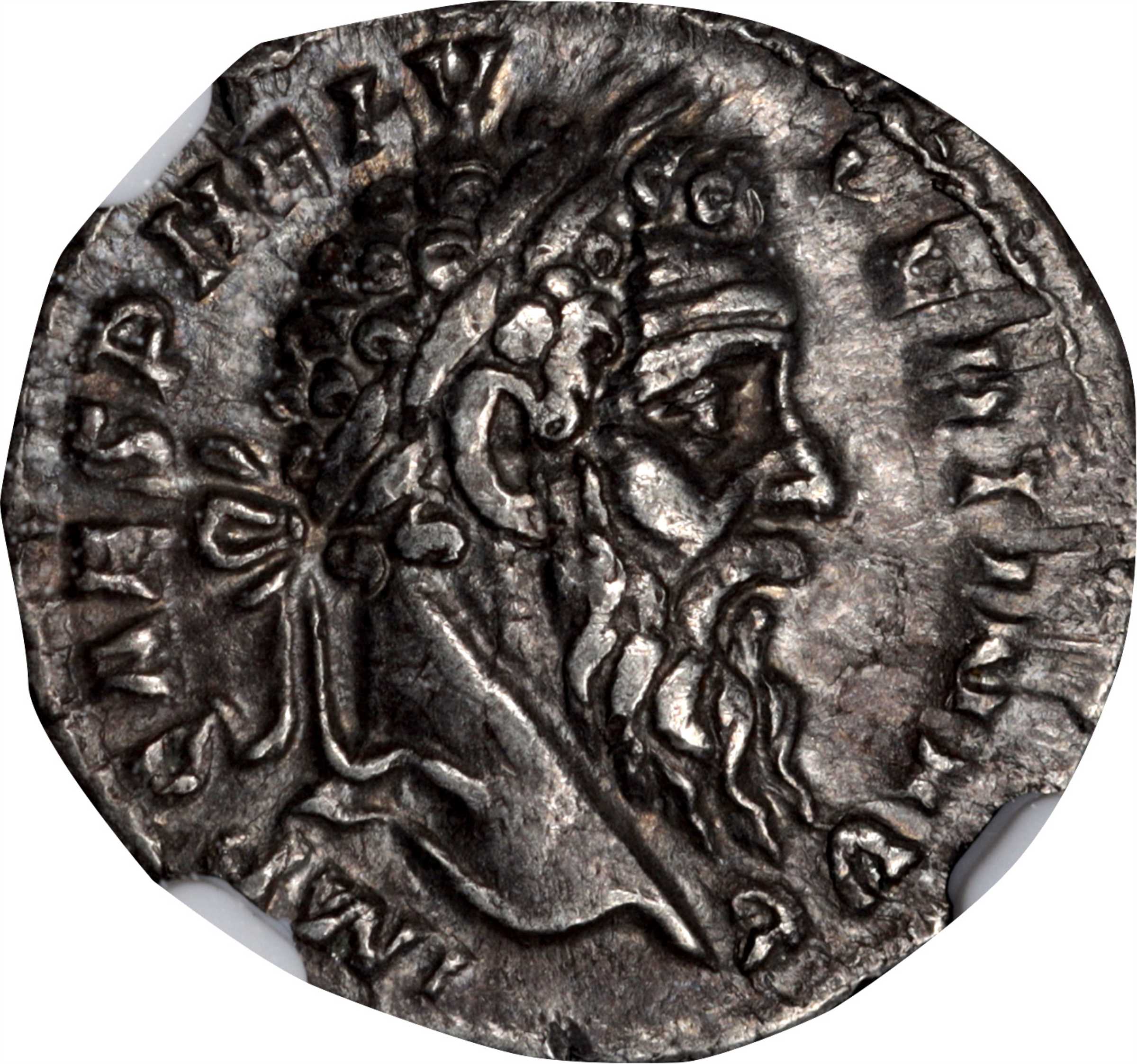 PERTINAX, A.D. 193. AR Denarius (3.43 gms), Rome Mint. NGC EF, Strike: | Barnebys