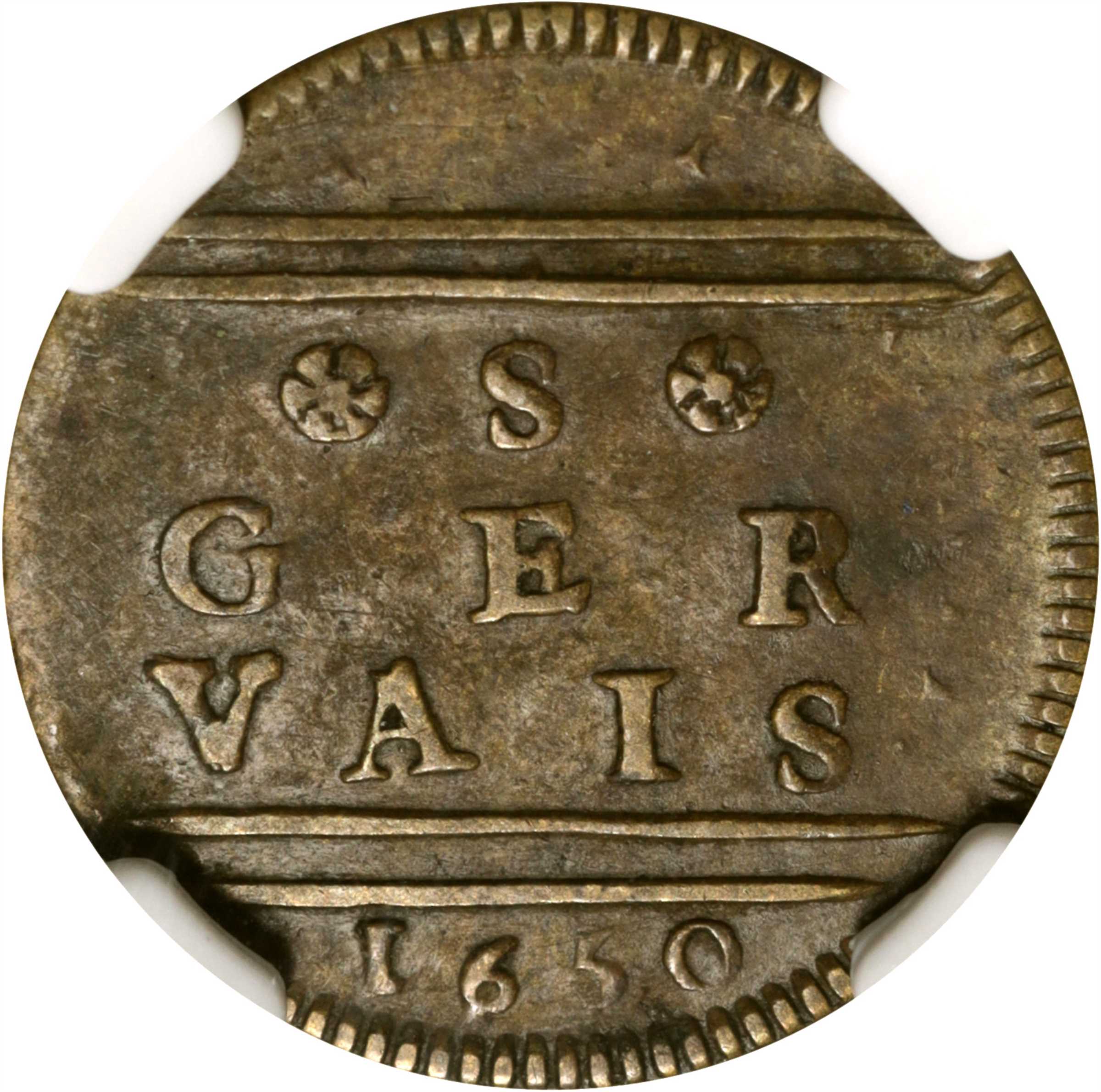 SWITZERLAND. Geneva. 12 Deniers, 1650. NGC EF Details--Tooled. | Barnebys