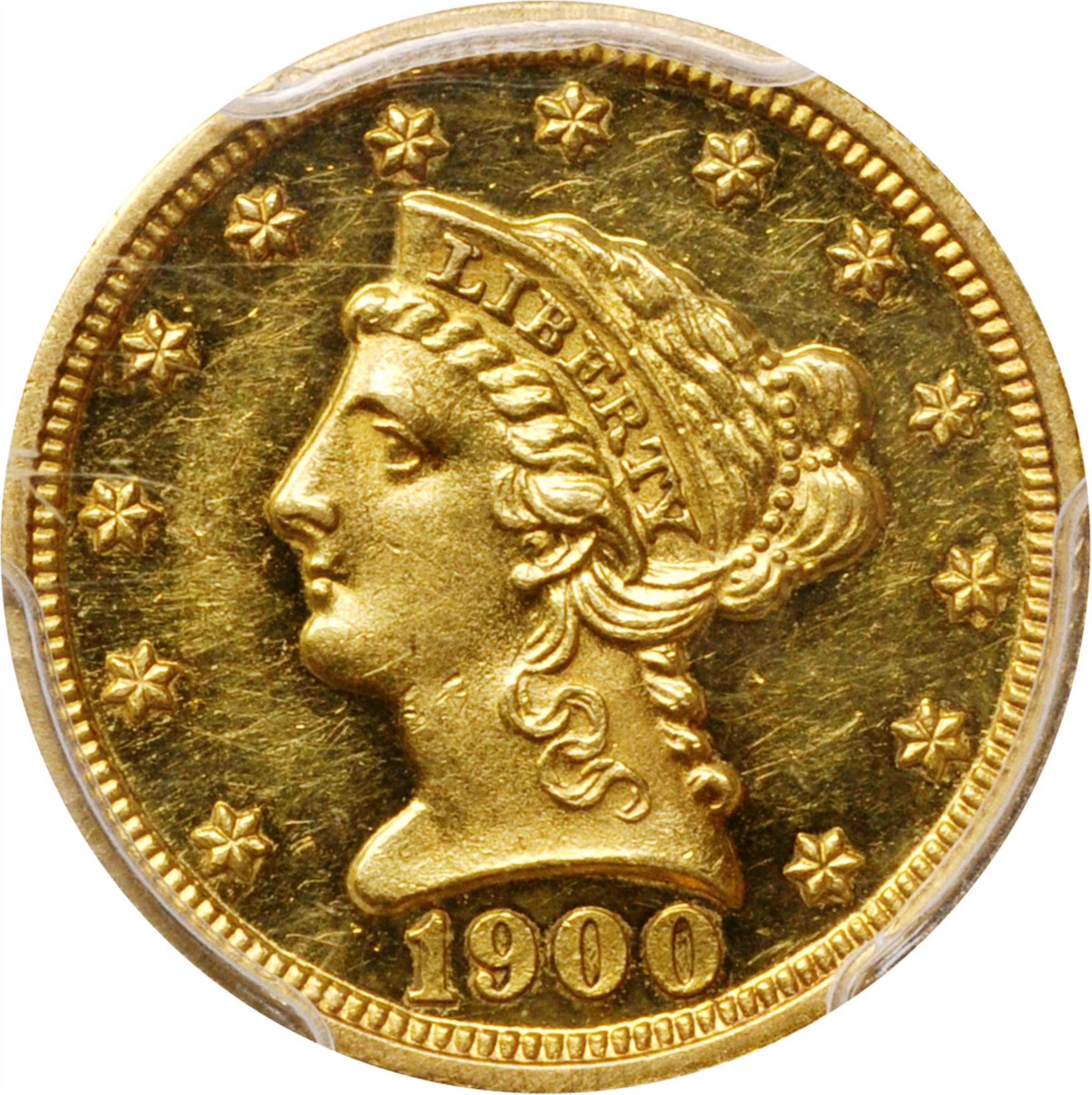 1900 Liberty Head Quarter Eagle. JD-1, the only known dies. Rarity-4 ...