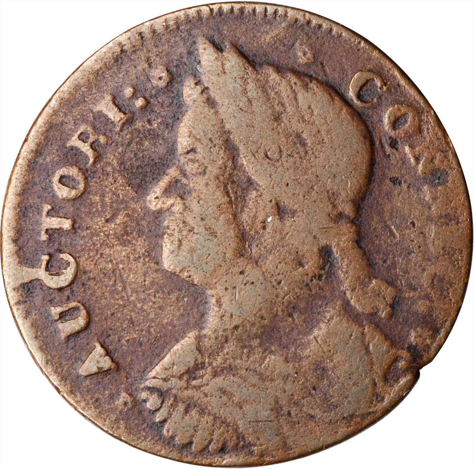 1787 Connecticut Copper. Miller 33.9-s.2, W-3490. Rarity-2. Draped ...