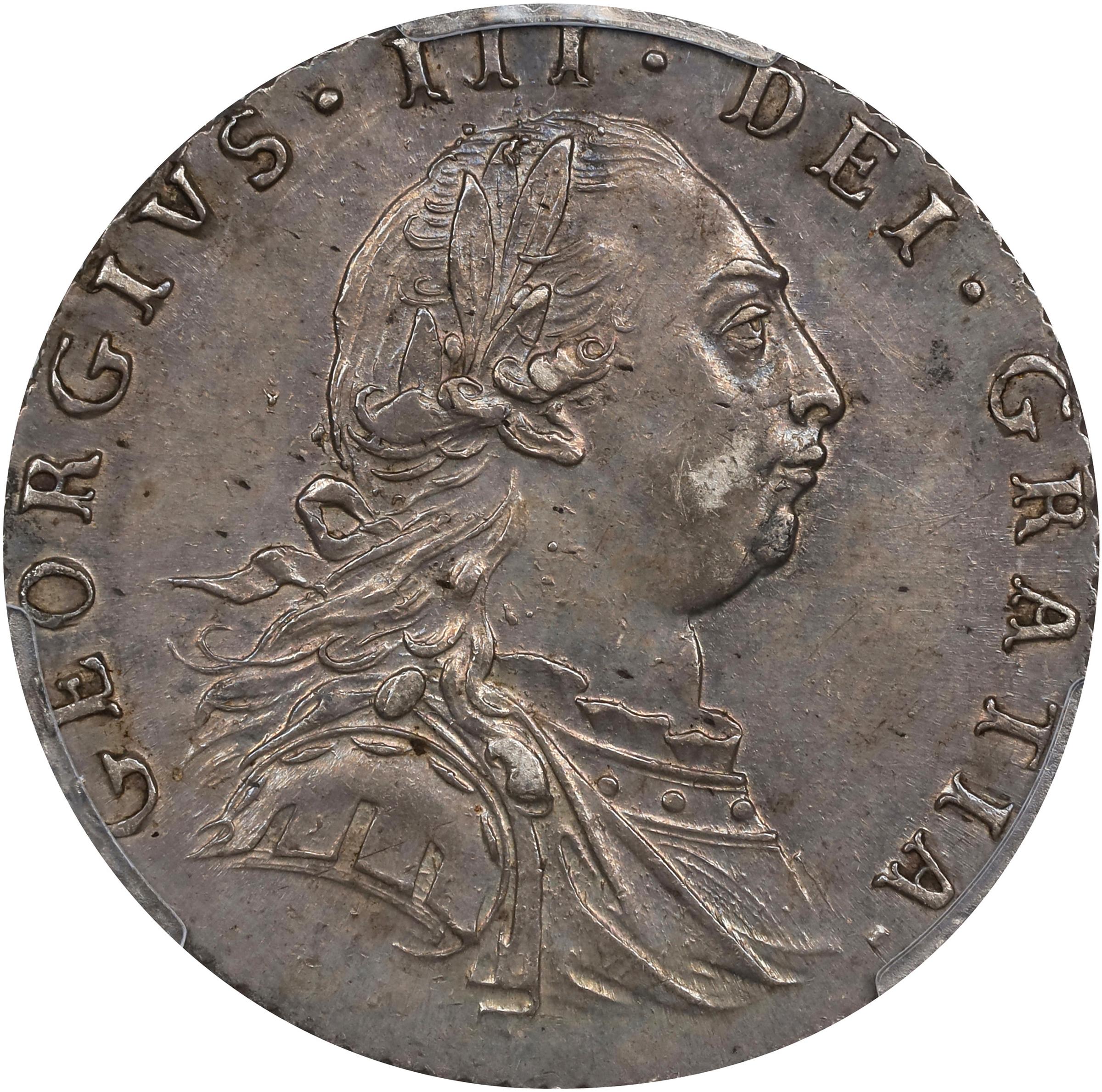 GREAT BRITAIN. 6 Pence, 1787. London Mint. George III. PCGS AU-58 ...