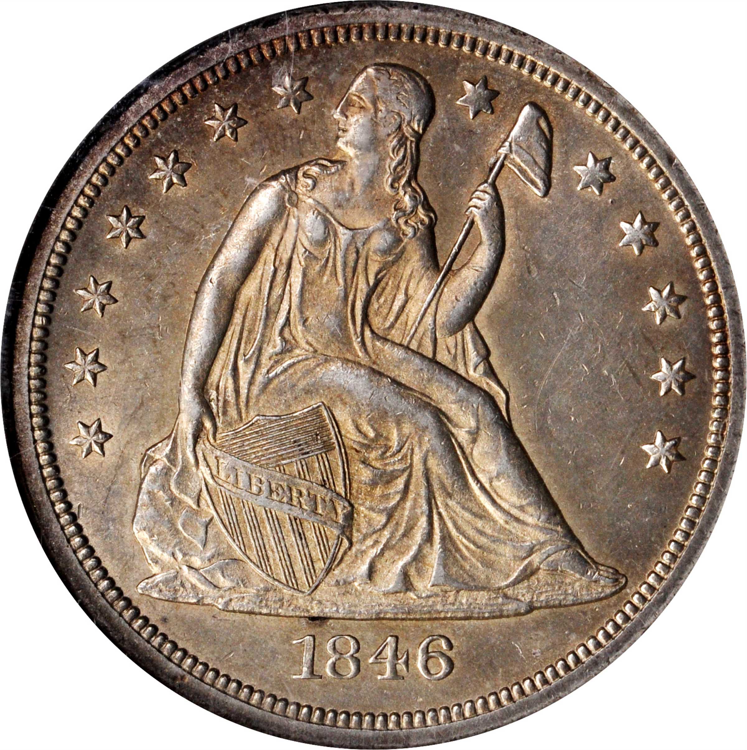 1846-O Liberty Seated Silver Dollar. OC-1, the only known dies. Rarity ...